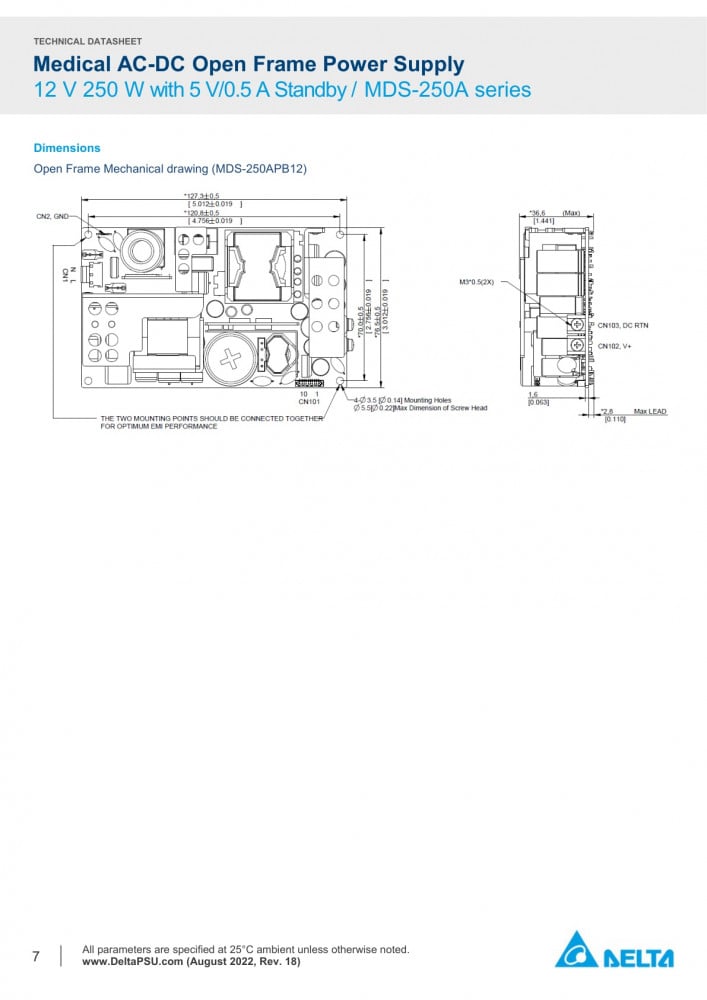 DELTA MDS-250A datasheet page 7