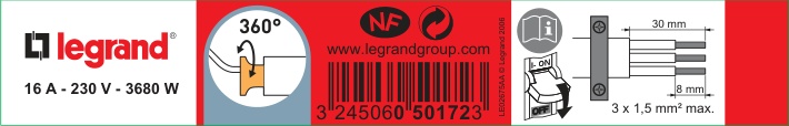 Legrand 050172 product document preview