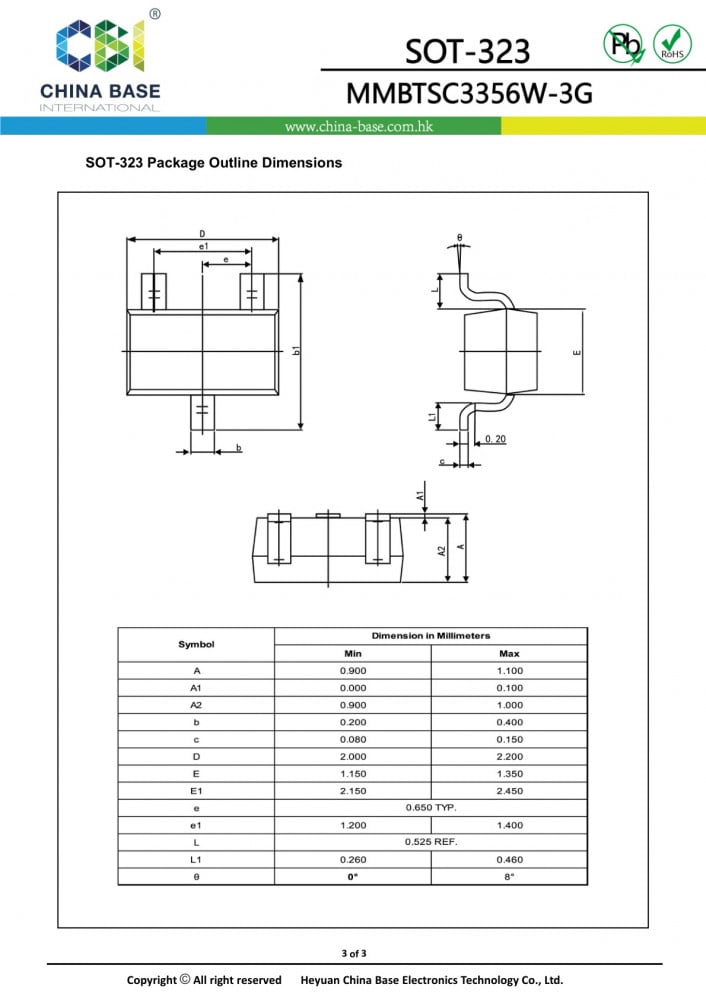 MMBTSC3356W-3G datasheet page 3