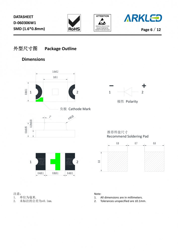 ARKLED datasheet page 6