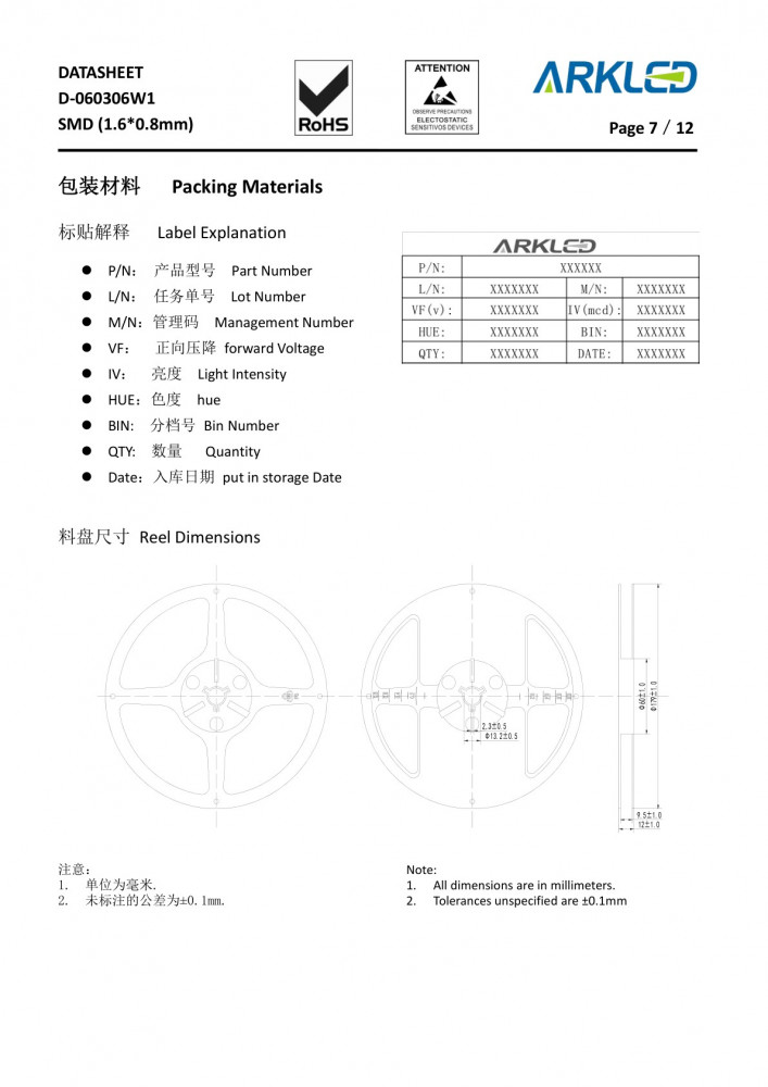 ARKLED datasheet page 7