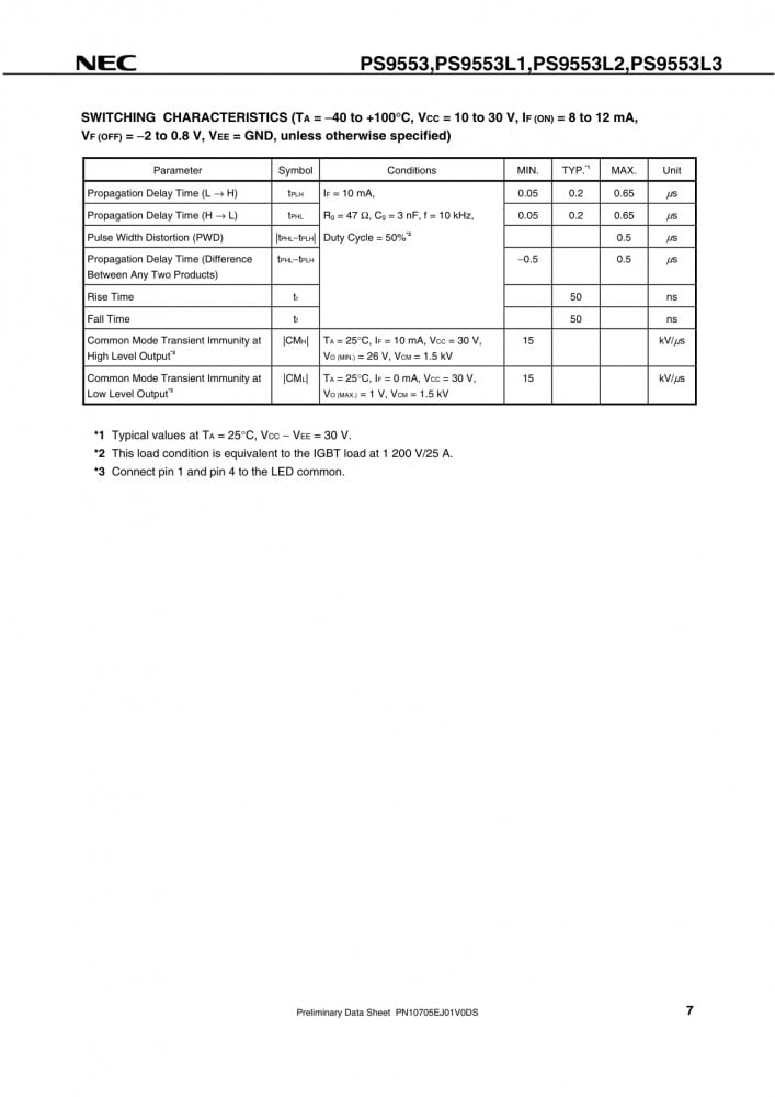 PS9553 datasheet page 7