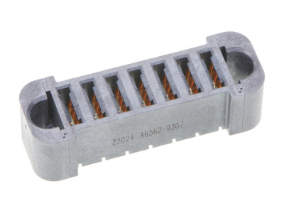 11.13mm Pitch, Single Row, Tri-Barrier Terminal Strip, without Mounting Ends, Black, 6 Circuits