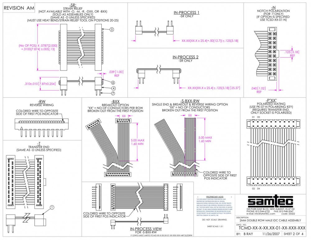 TCMD cable assembly drawing page 2