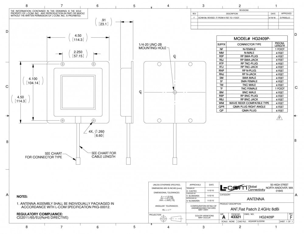 HG2409P-NF product document page