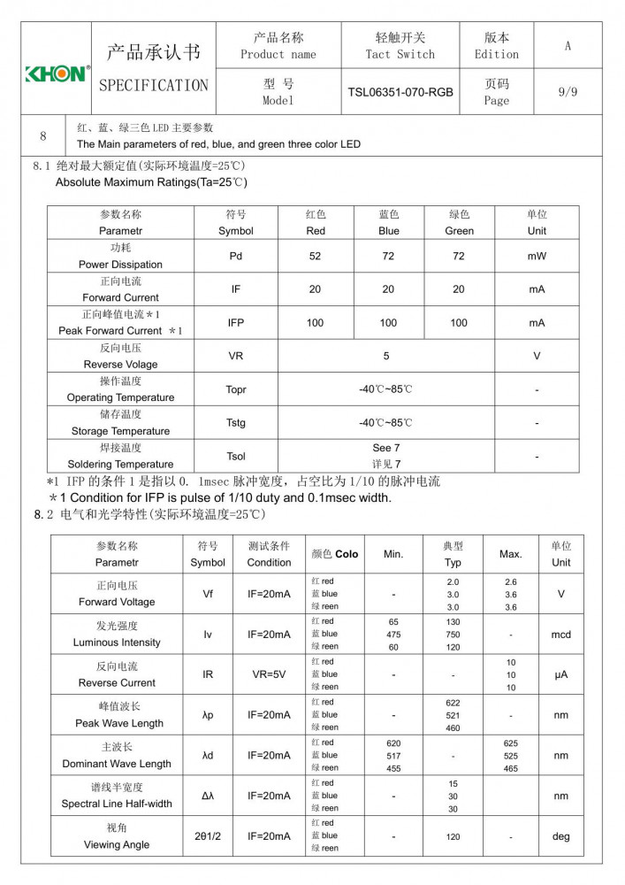 Khon specification page 10