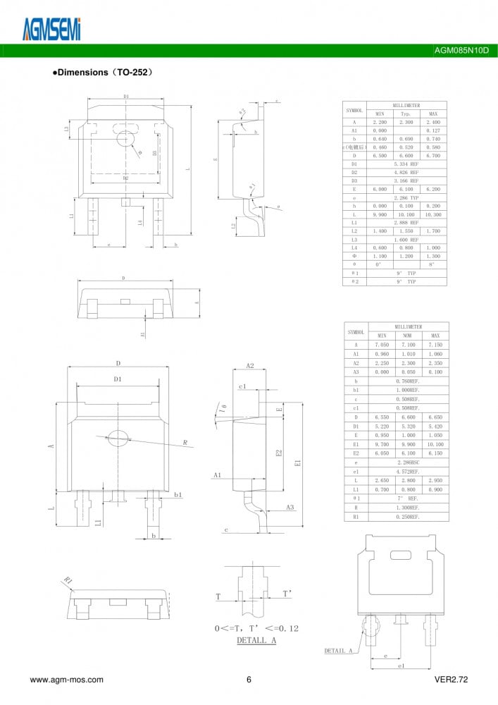 AGM085N10D datasheet page 6