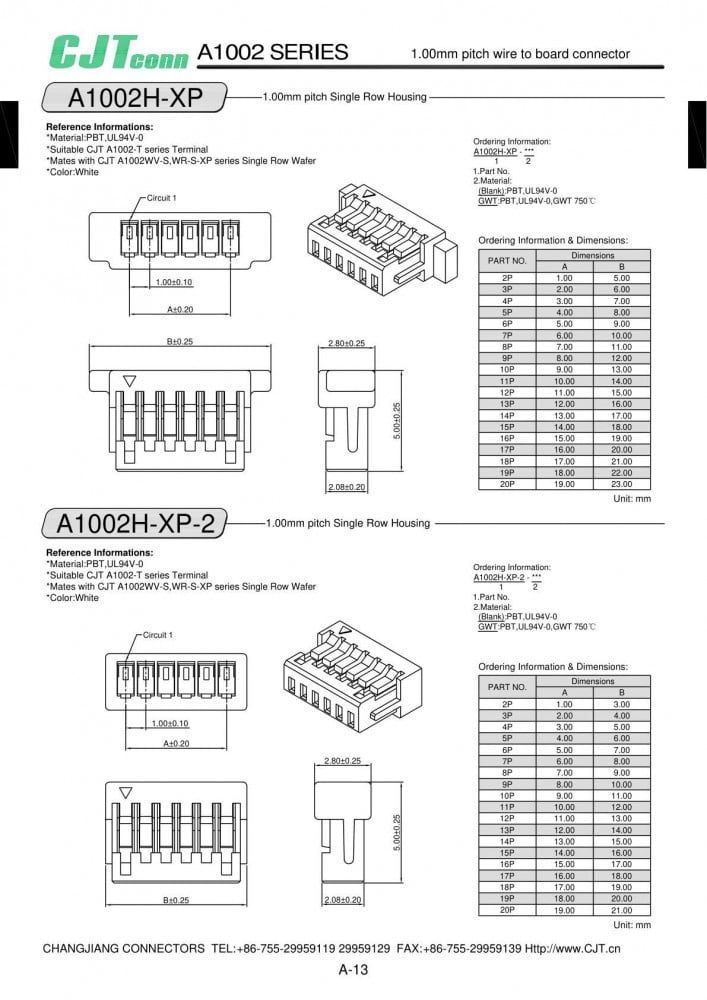 CJT A1002 series datasheet page 4