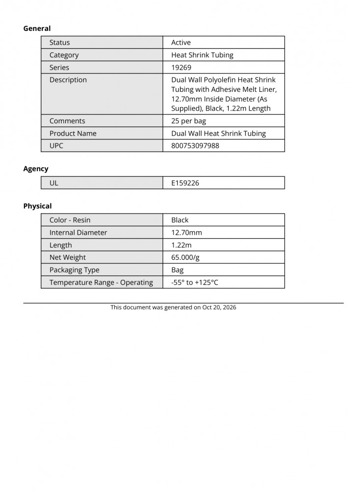 Technical document page 2 for product 192690028