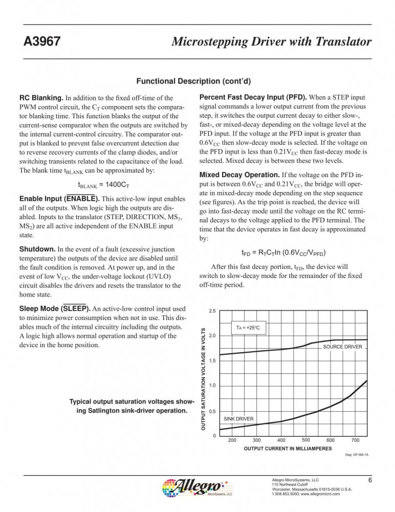 A3967 datasheet page 6