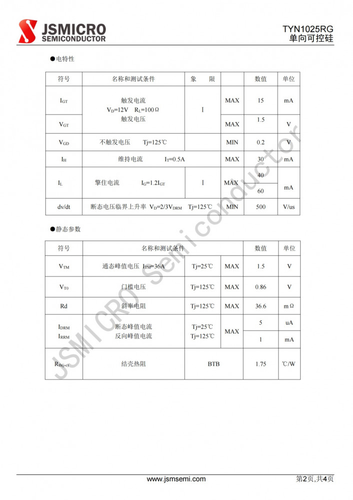 TYN1025RG-JSM datasheet page 2
