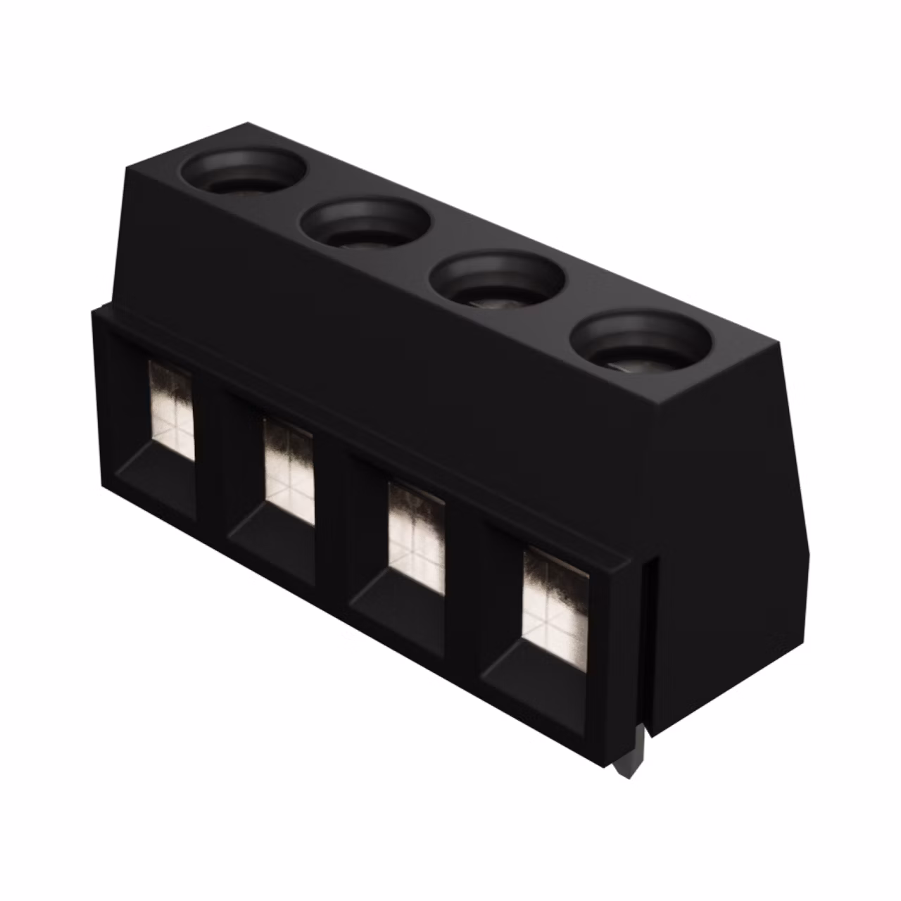 5.00mm Pitch Beau Eurostyle Low Profile, Single Level Modular Terminal Block, 4 Circuits for sale