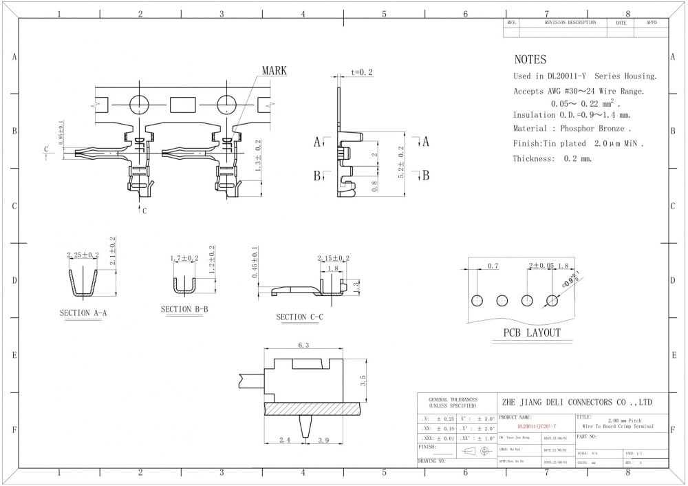 DLL JC20-T technical drawing page 3