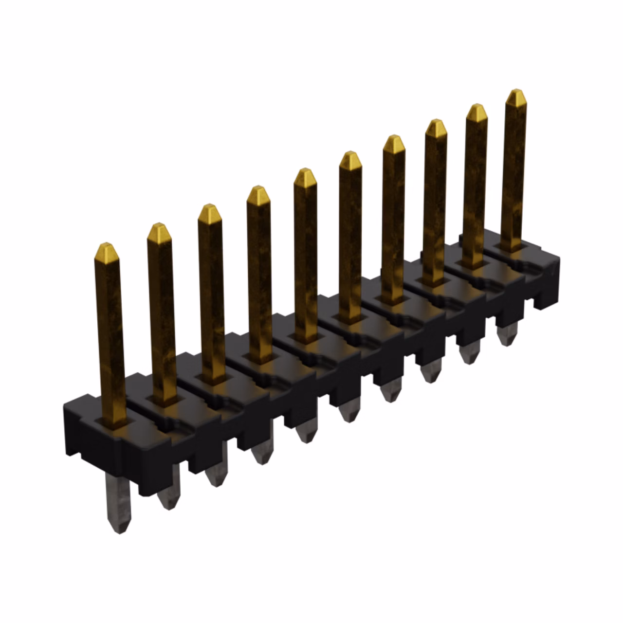 KK 396 Breakaway Header, Vertical, 10 Circuits, 0.76µm Gold (Au) Selective Plating for sale