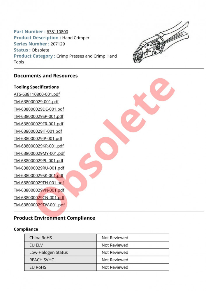 MOLEX 638110800 documentation image 1