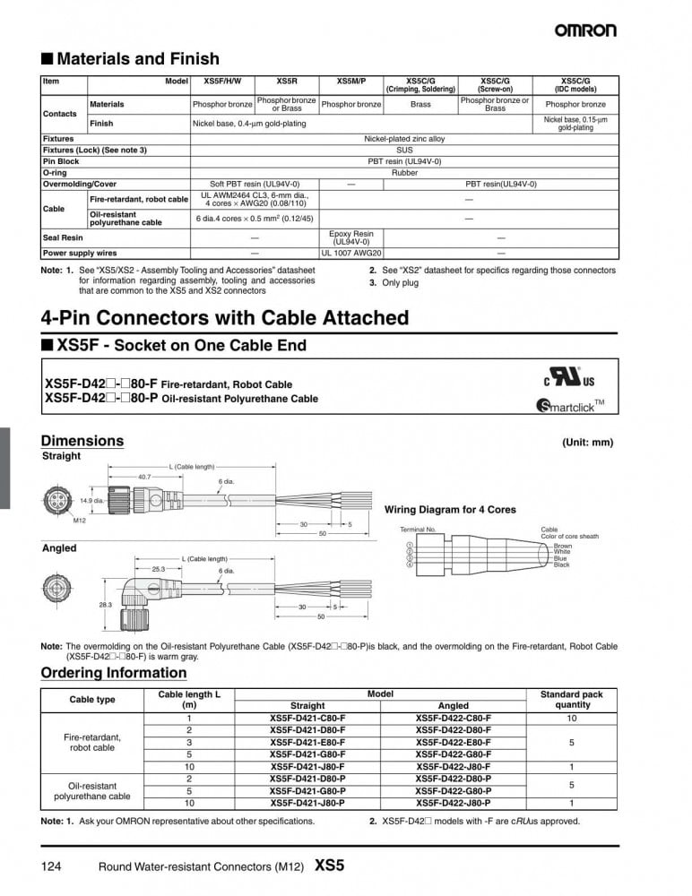OMRON XS5 datasheet page 2