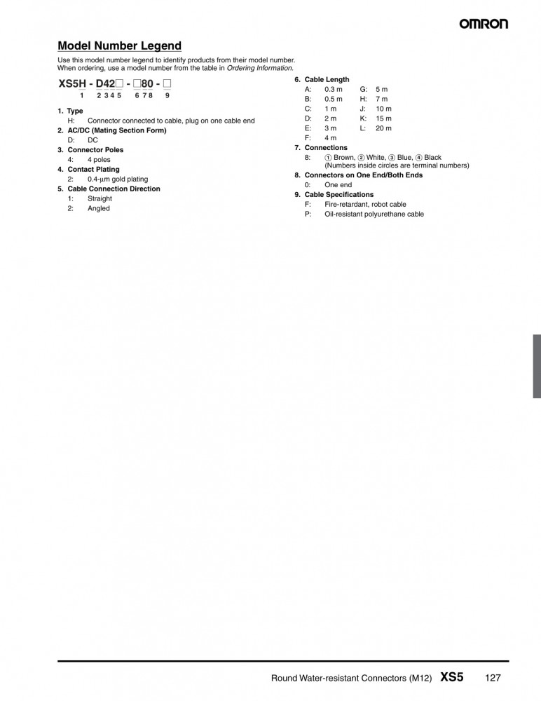 OMRON XS5 datasheet page 5