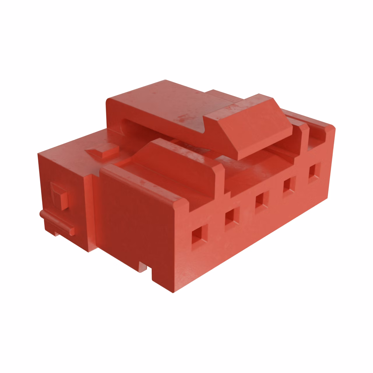 2.00mm Pitch MicroTPA Receptacle Housing, Positive Lock, 5 Circuits, Red for sale