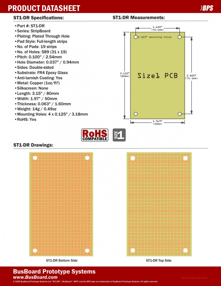 ST1-DR product technical document image 2