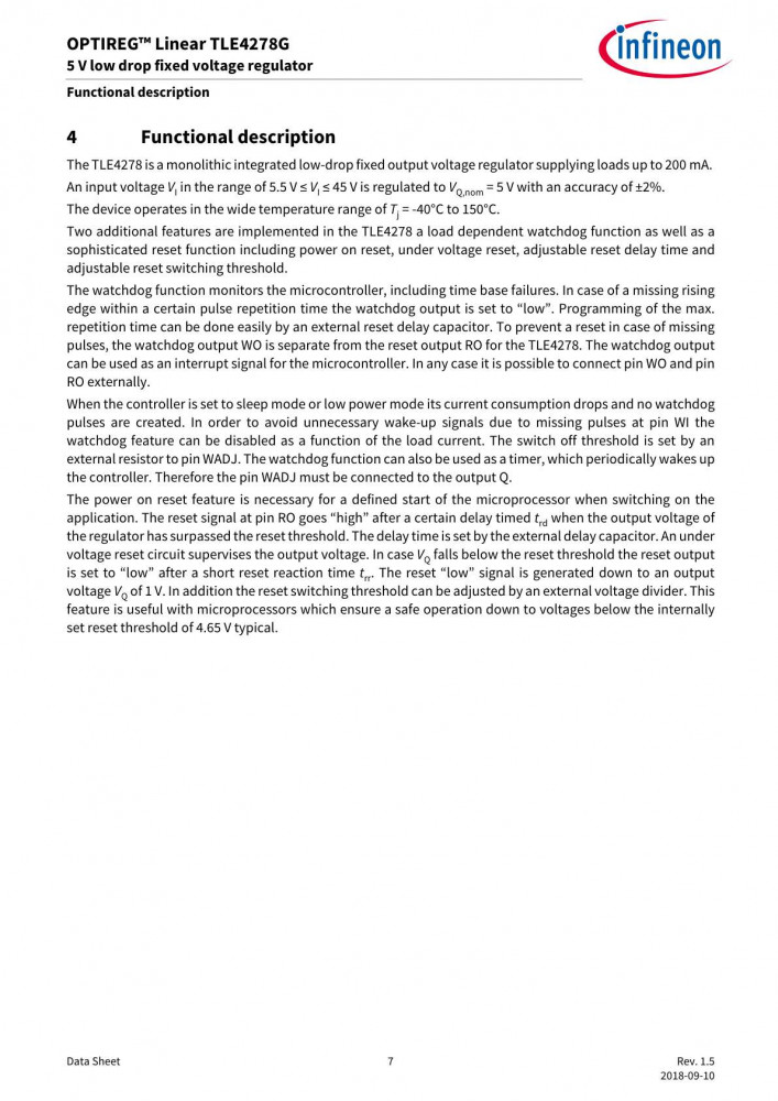 TLE4278G datasheet page 7