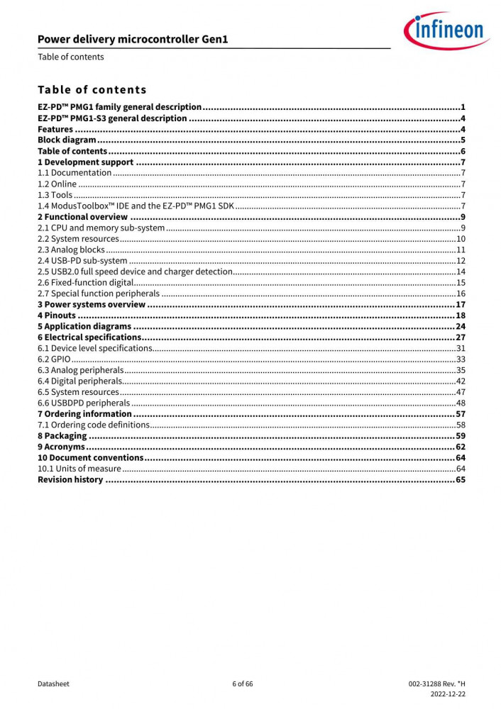 Infineon PMG1-S3 document page 6
