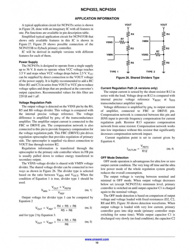 NCP4354 document preview, page 10