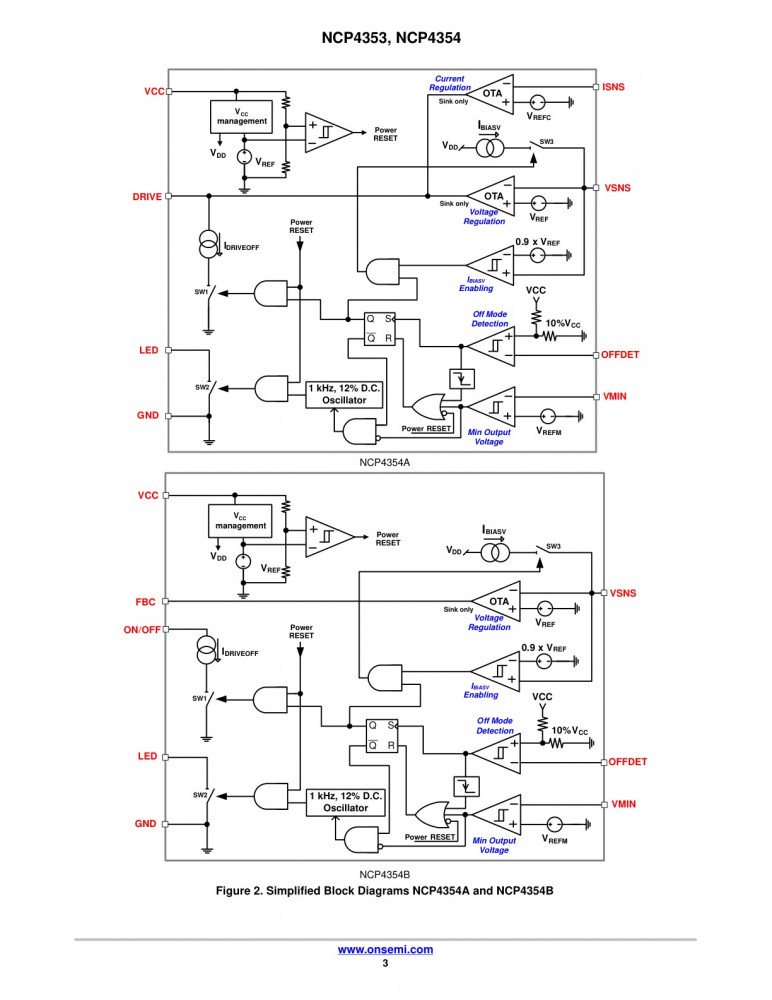 NCP4354 document preview, page 3