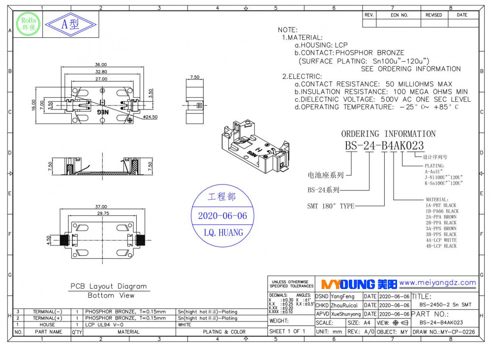 MYOUNG BS-24-B4AK023 technical document image