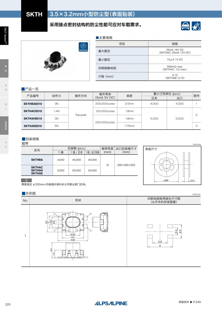 SKTHAHE010 technical document page 1