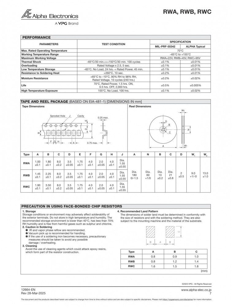 RWA RWB RWC datasheet page 2