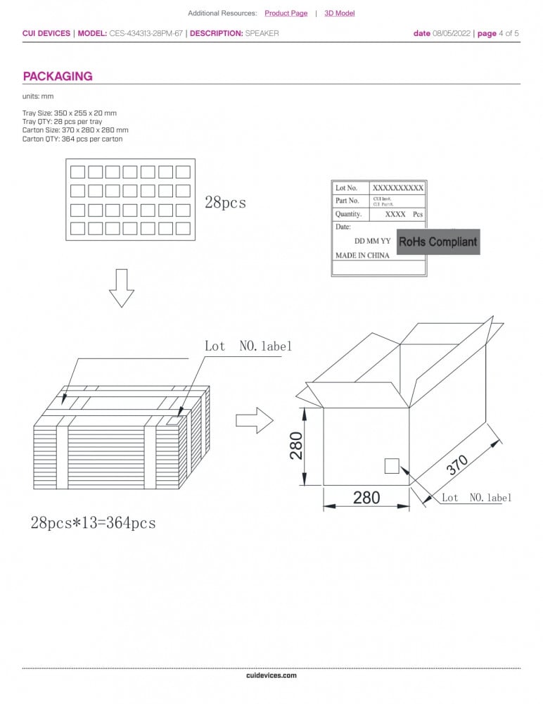 CES-434313-28PM-67 datasheet page 4