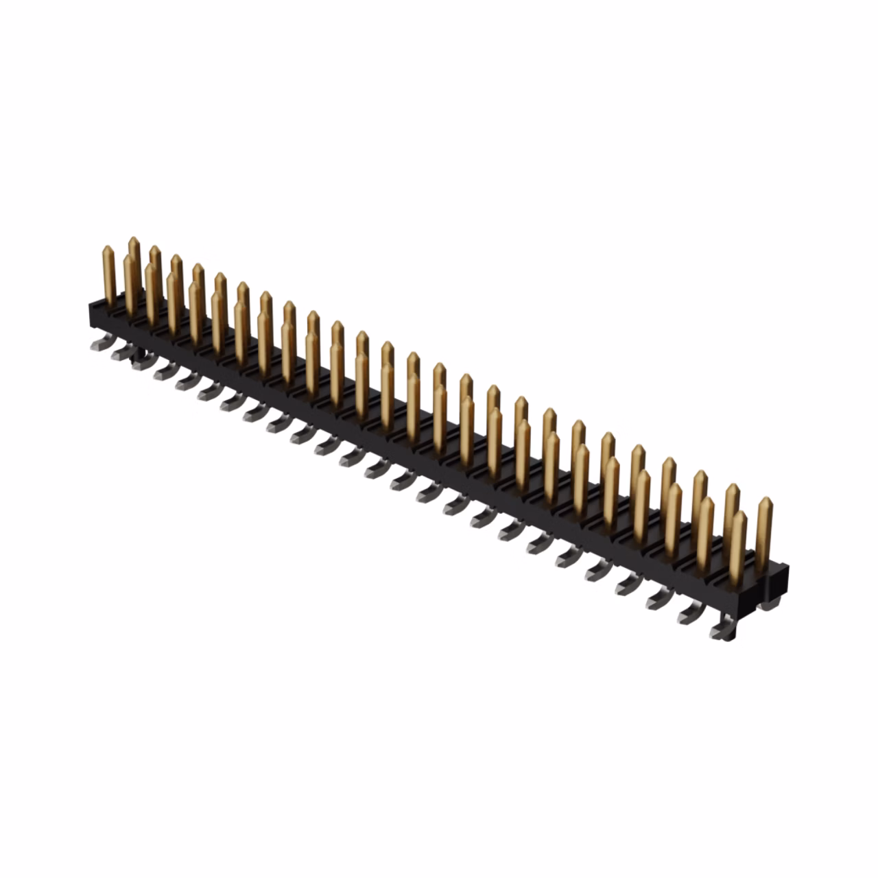 Milli-Grid Header, Vertical, Surface Mount, 50 Circuits, 0.76µm Gold (Au) Plating, Mating Pin Length 3.80mm, with Pegs, Tube, Lead-Free for sale