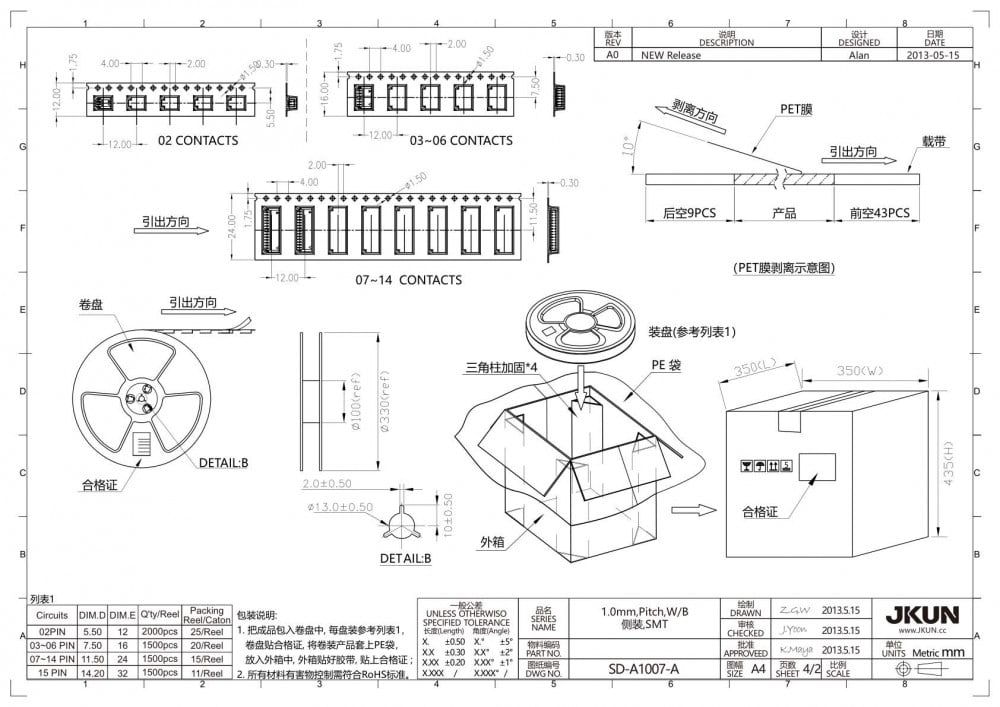 Jkun A1007AWR series drawing page 2
