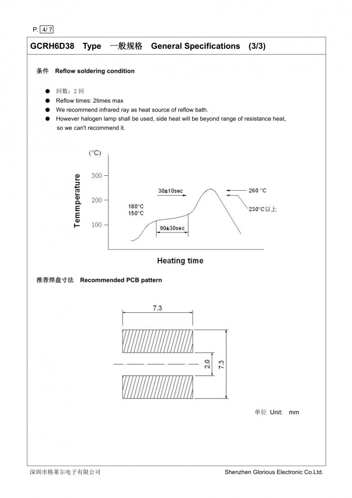 GCRH6D38 specification page 4