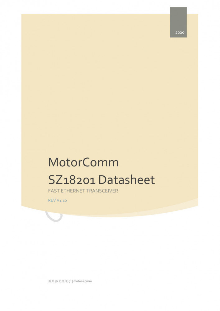 SZ18201 datasheet page 1