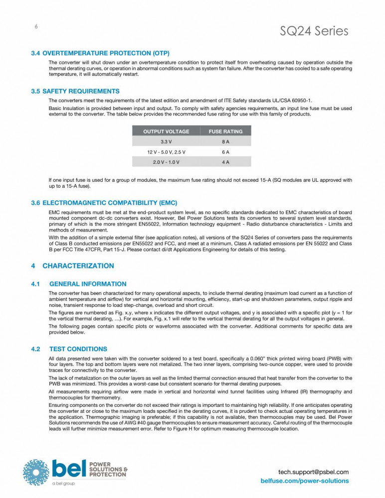 SQ24 series datasheet page 6