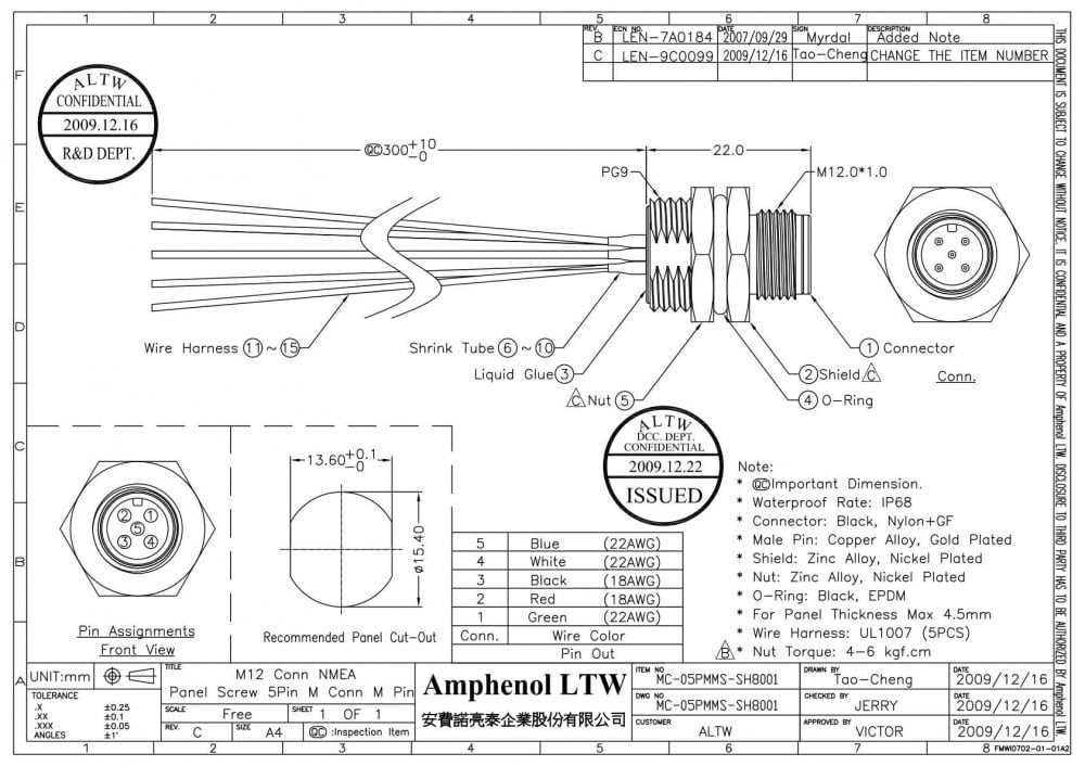 MC-05PMMS-SH8001 technical document preview