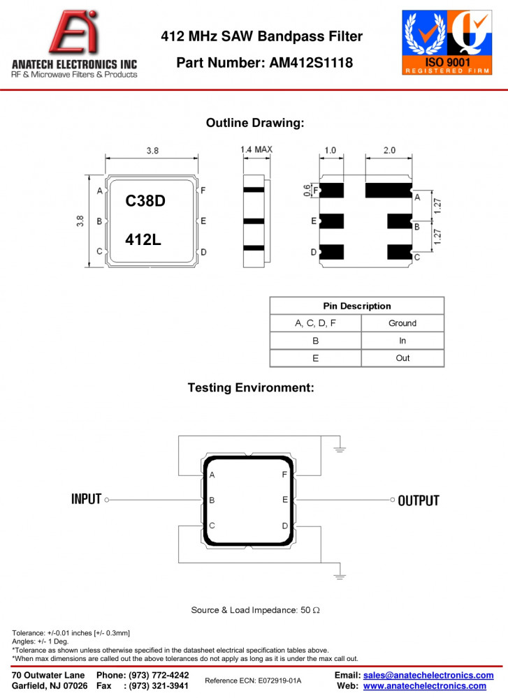 AM412S1118 technical document page 2