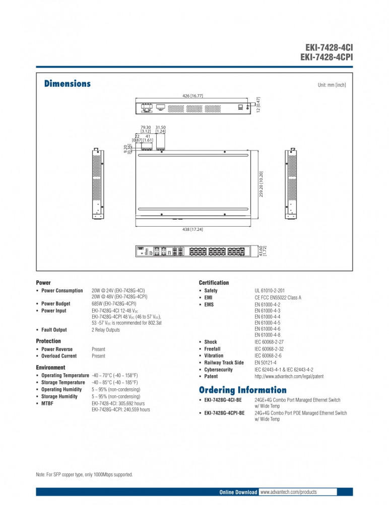 EKI-7428G-4CI product documentation page 2