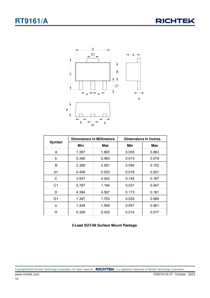 RT9161A datasheet page 10