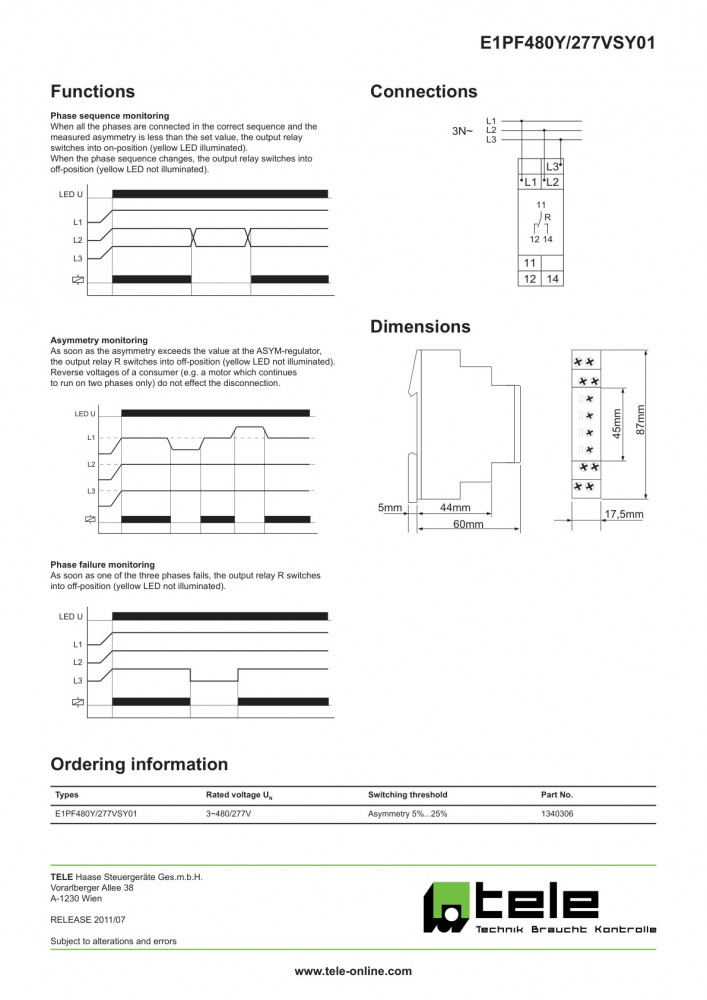 E1PF480Y/277VSY01 technical document page 2