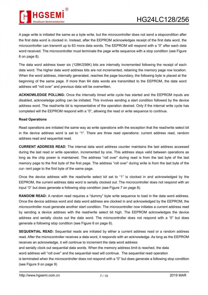 HG24LC256N datasheet page 7