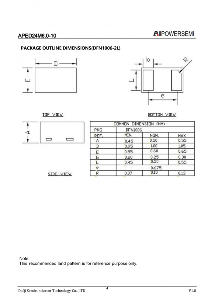 APED24M6.0-10 datasheet page 4