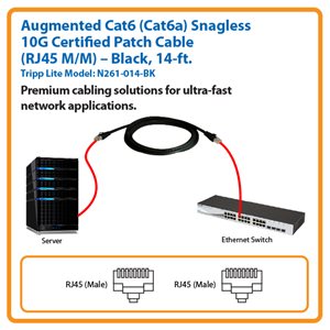 EATON N261-014-BK Modular Ethernet Cable (RJ45) for sale