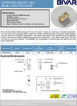 BIVAR SM0402BWC Discrete LED Indication Chip for sale