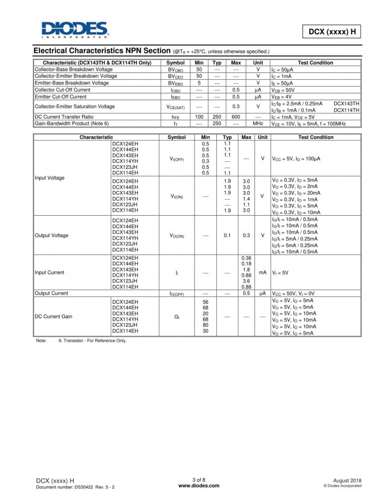 DCX123JH-7 datasheet page 3
