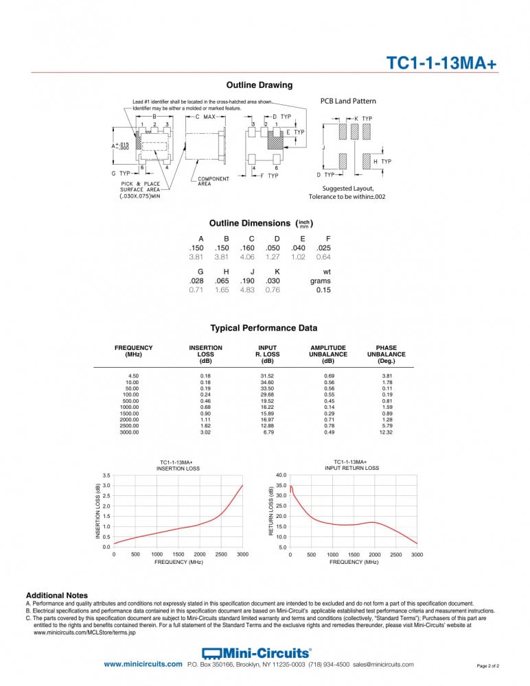 TC1-1-13MA+ datasheet page 2