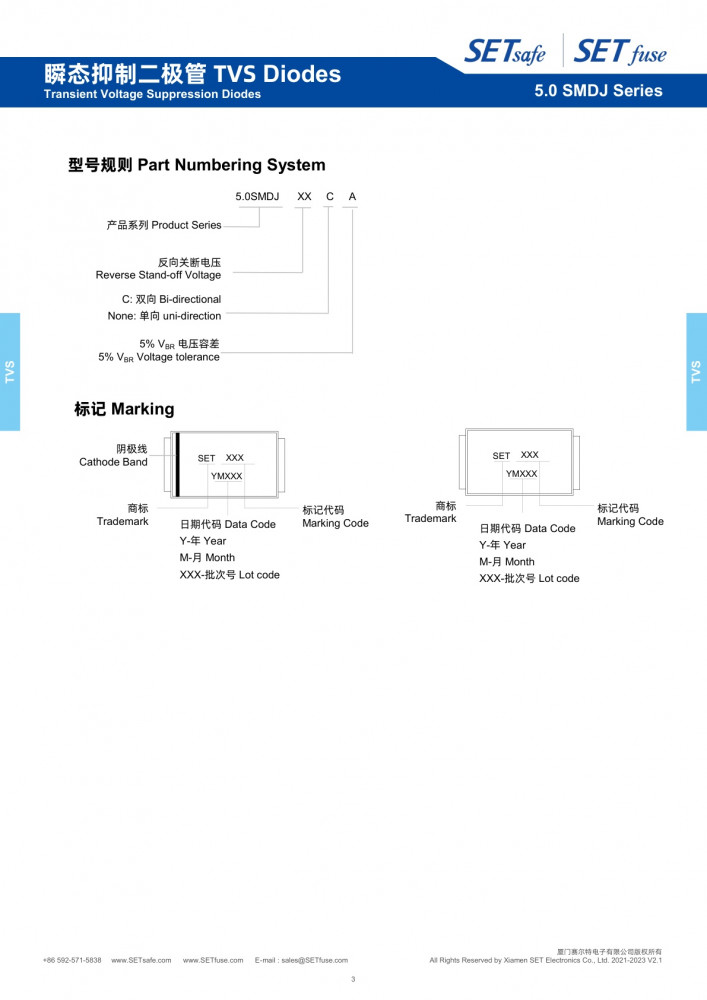 SETsafe SETfuse 5.0 SMDJ datasheet page 3