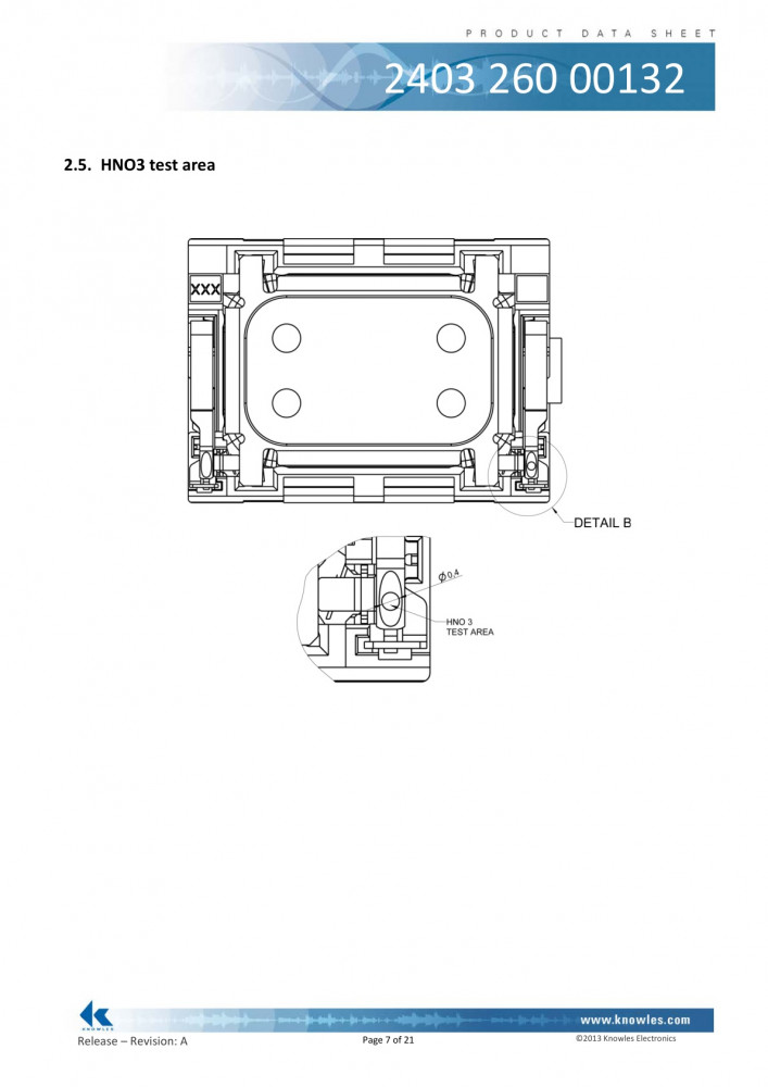Knowles 2403 260 00132 datasheet page 7