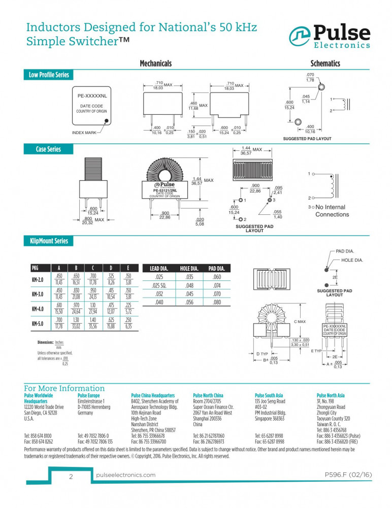 PE-53112NL datasheet page 2